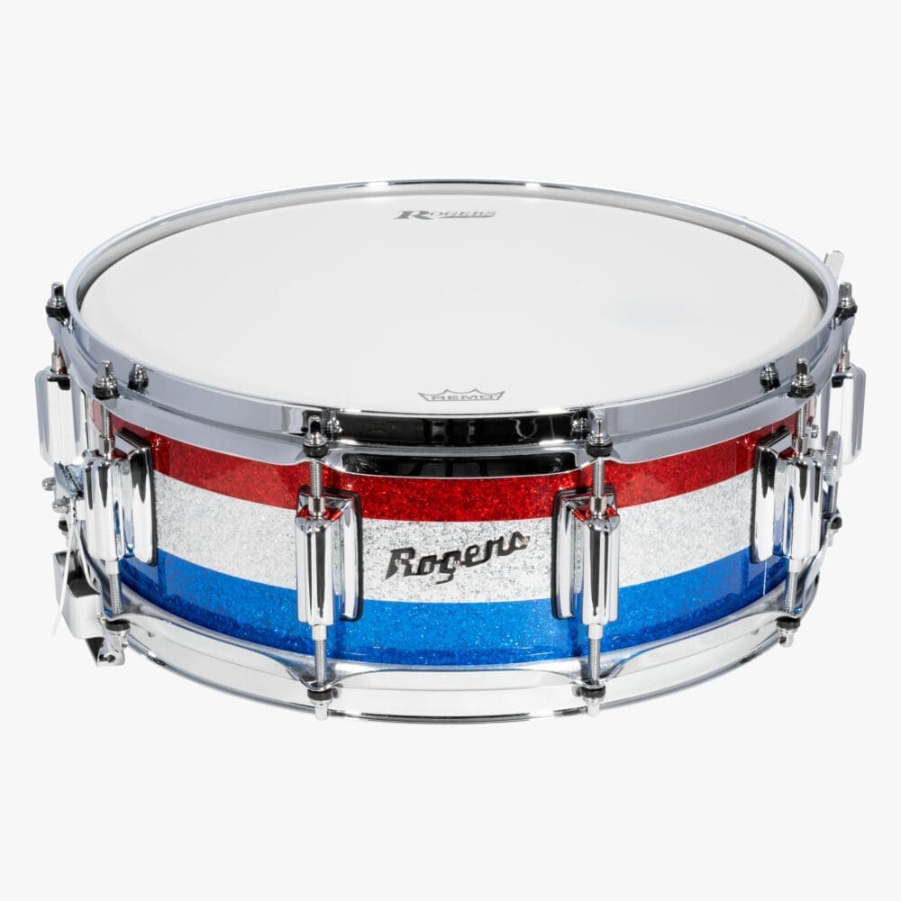 Rogers Drums LTD Red White and Blue Sparkle Dyna-Sonic Snare Drum | Big ...