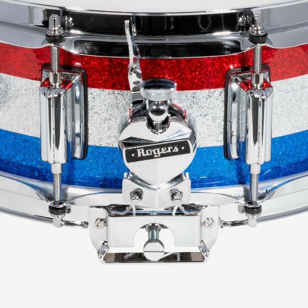 Rogers Drums LTD Red White and Blue Sparkle Dyna-Sonic Snare Drum | Big ...