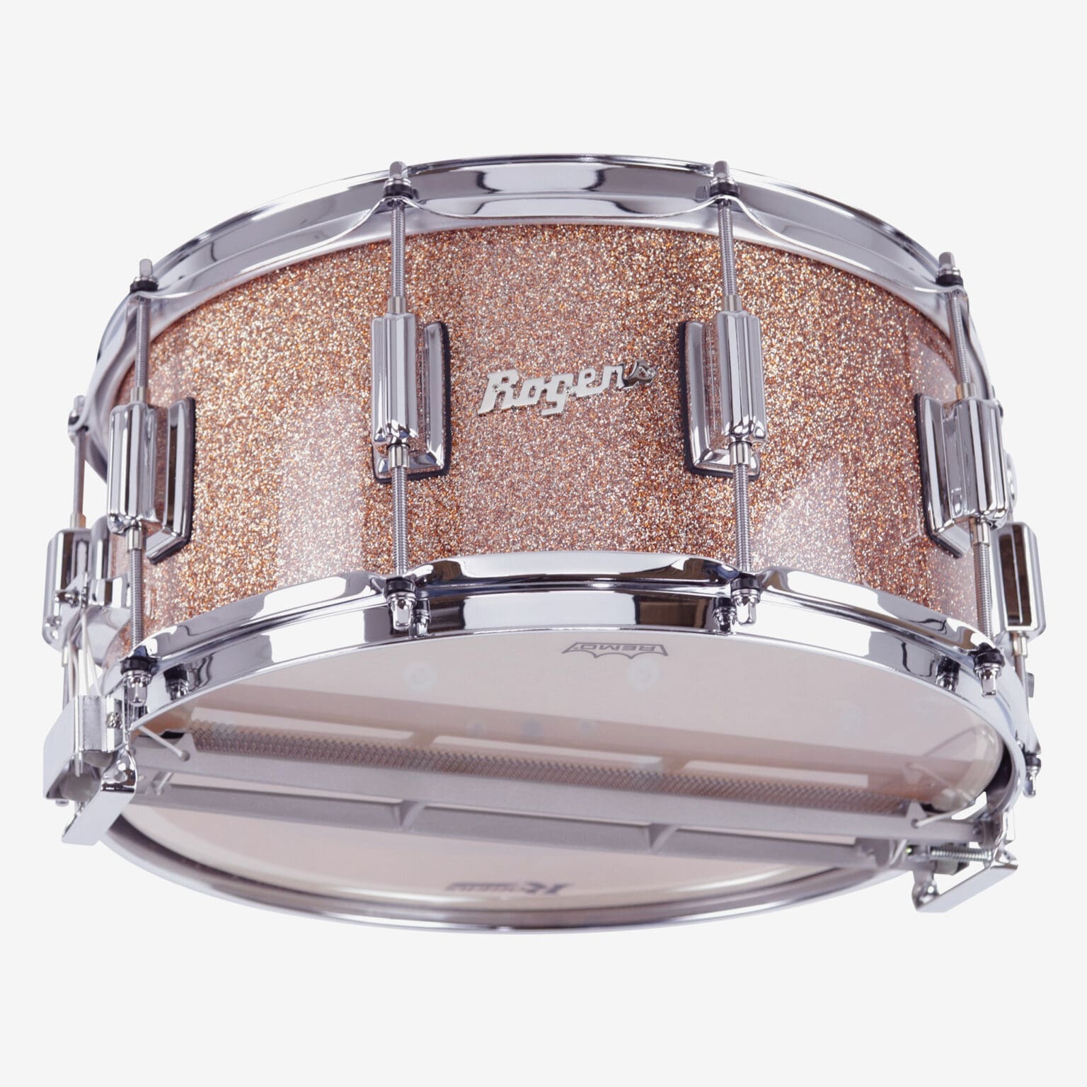 Rogers Drums Champagne Sparkle Lacquer Dyna-Sonic Snare Drum | Big Bang ...